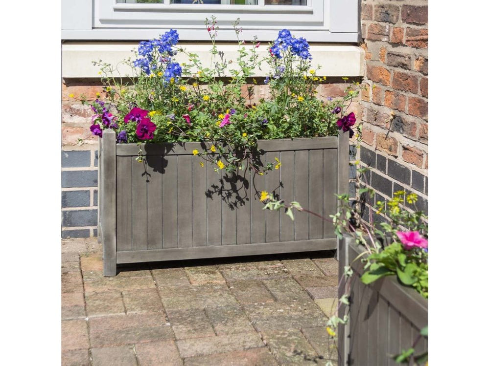 Alderley Grey Rectangular Planter — Home & Garden Extras