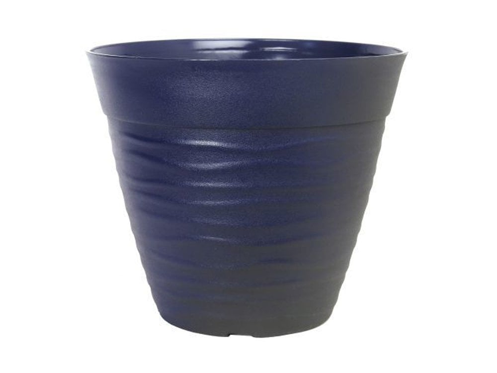 Blue Flat Rim Flow Pot - Garden Pots — Home & Garden Extras