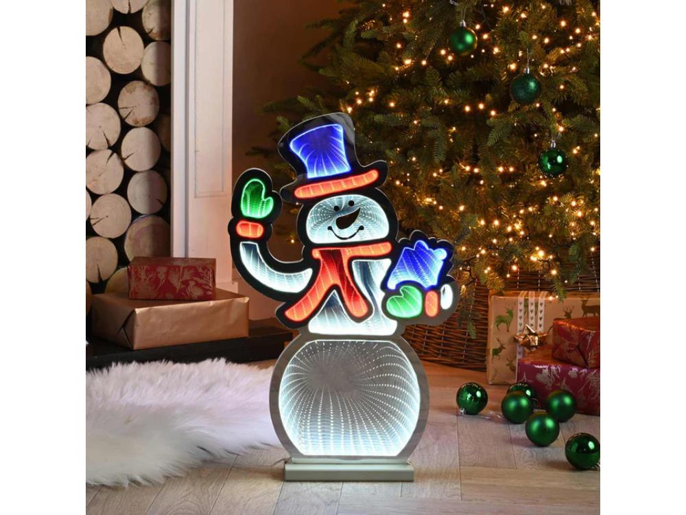 Snowman Infinity Light - Indoor Christmas Decoration — Home & Garden Extras