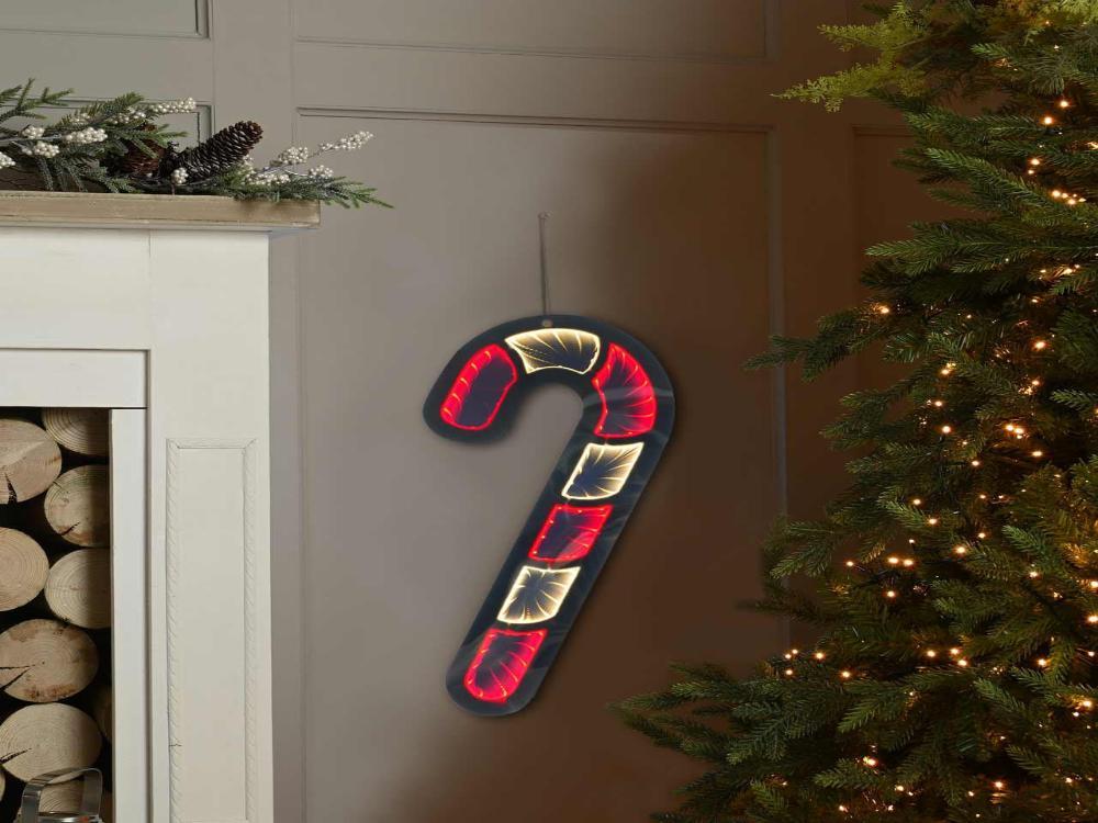 Candy Cane Infinity Light - Indoor Christmas Decoration — Home & Garden ...