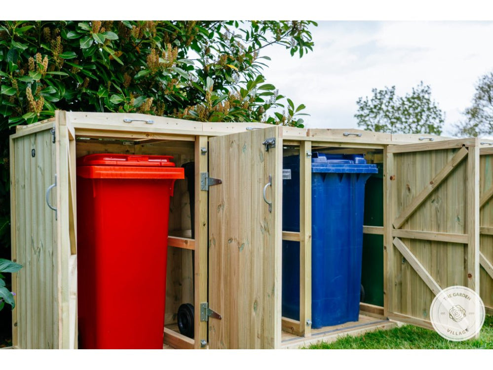 Shireburn Sextet Wheelie Bin Store (Galvanised Ironmongery) — Home ...