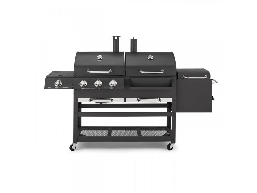 Ignite Multi XL Grill with Gas/Charcoal, Smoker & Side Burner — Home ...