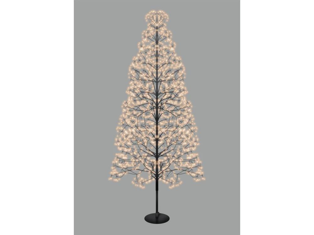 Xmas Haus Gold LED Black Firework Christmas Tree – 1.8m or 2.1m with 2 ...