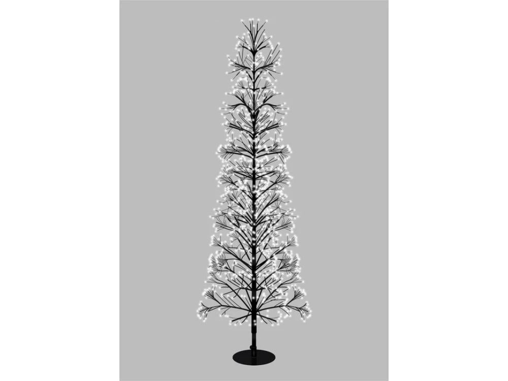 Xmas Haus Warm White LED Black Firework Christmas Tree – 1.5m or 1.8m ...