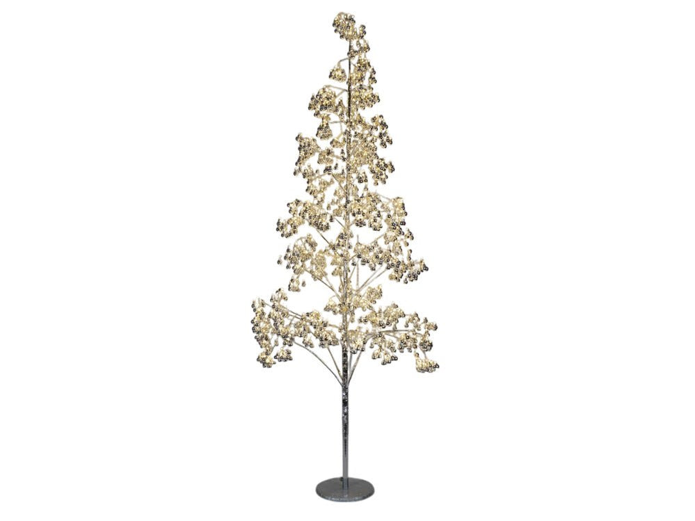 Xmas Haus Indoor/Outdoor Silver Copper Wire Christmas Tree Silver Ball ...